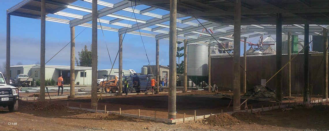 Industrial bulk store for grain & feed
